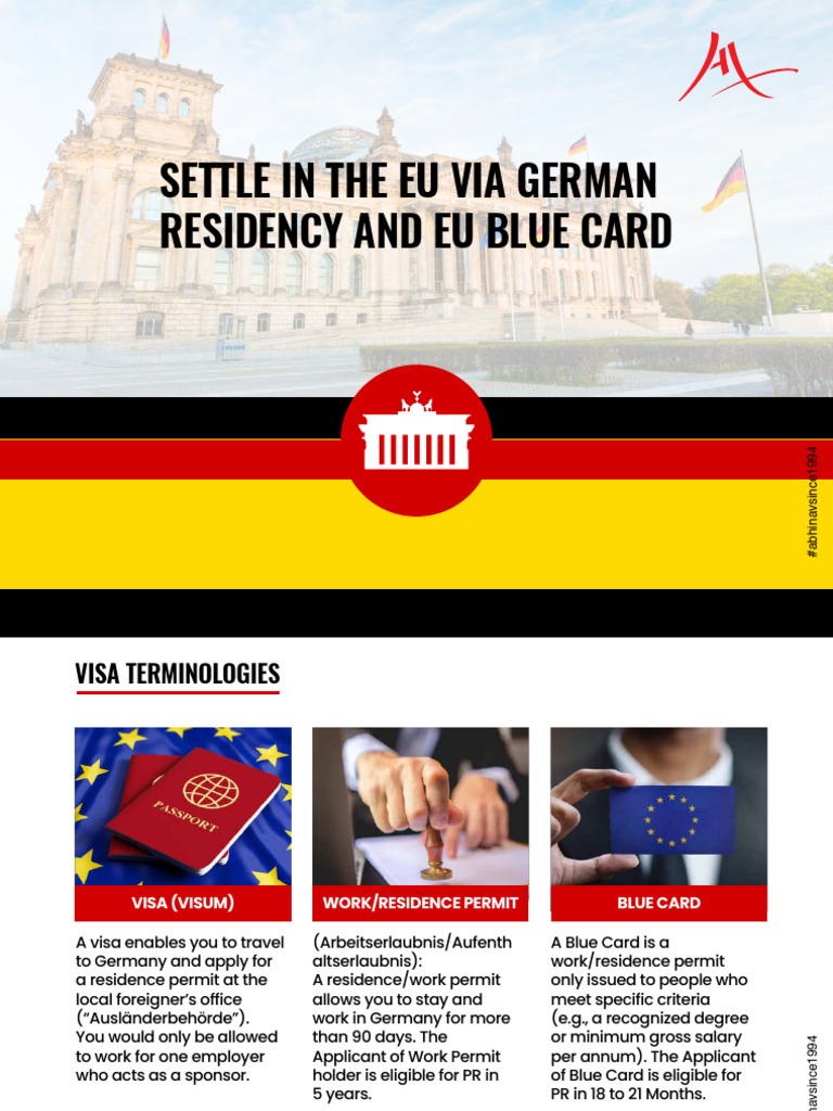 Germany Residency and Blue Card - Final Attachment of Germany Sheet ...