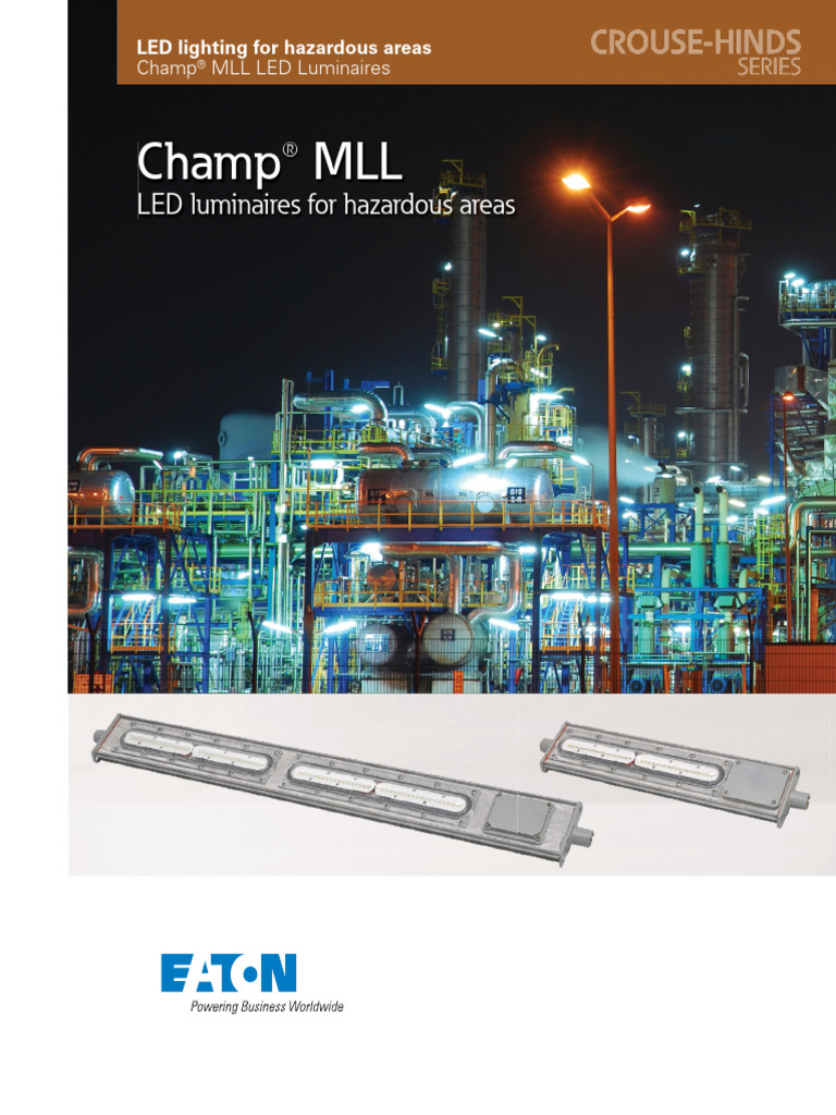 EL-55 Luminaria LED Champ MLL Marca Crouse-Hinds Series EATON Cat ...