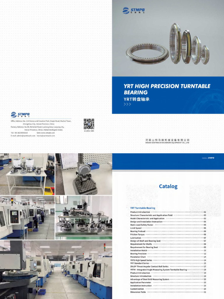 YRT High Precision Turntable Bearing | PDF