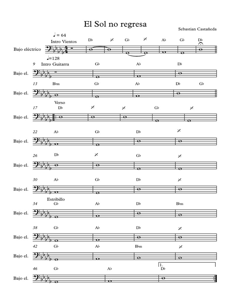 El Sol No Regresa - Cifrado | PDF