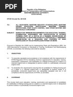 MARINA CoC and CoP Requirements Update | PDF | Shipping