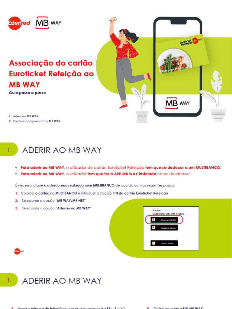 Guia MB Way Euroticket Refeicao | PDF | Visa Inc. | Aplicativo para celular