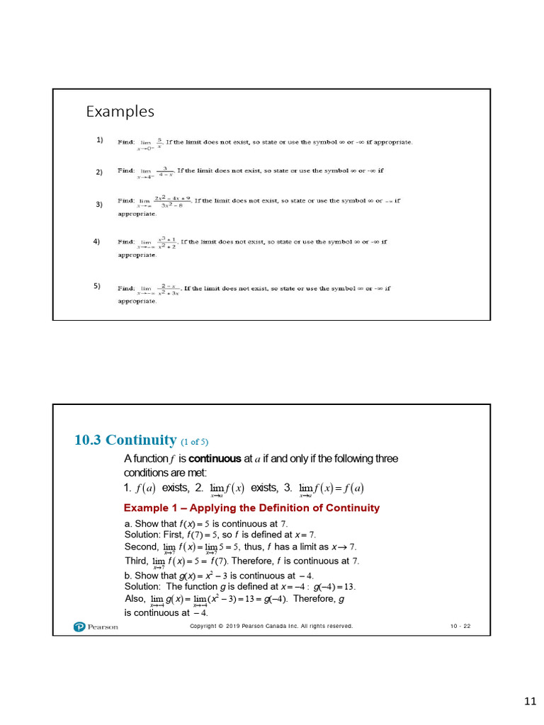 Continuity Handouts | PDF | Continuous Function | Function (Mathematics)