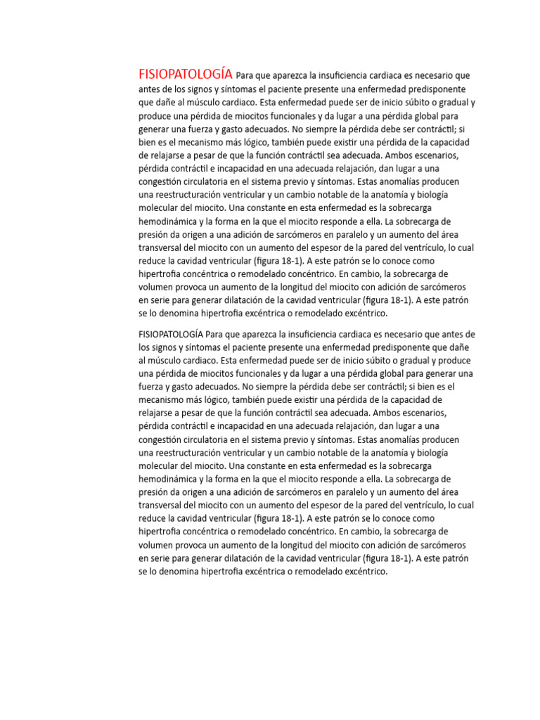 Fisio 2 | PDF | Corazón | Insuficiencia cardíaca