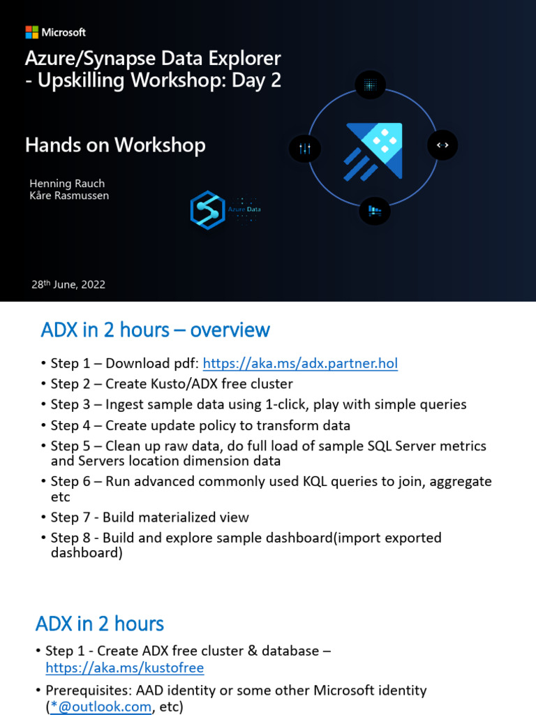 Adx Hol 062022 | PDF | Microsoft Sql Server | Computer Data
