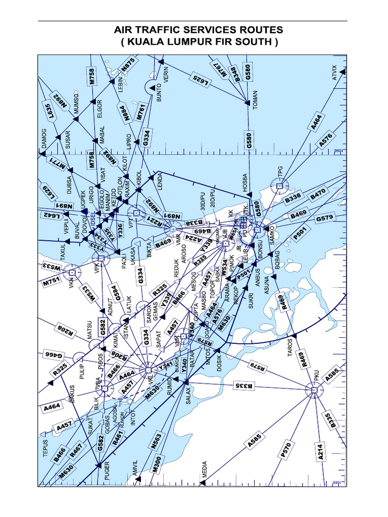 ATS Routes - Lumpur FIR South | PDF