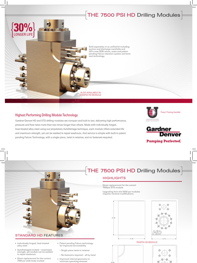 123230-Gd Cutsheet Drilling-Module 7500-2017 HR | PDF | Valve | Pump