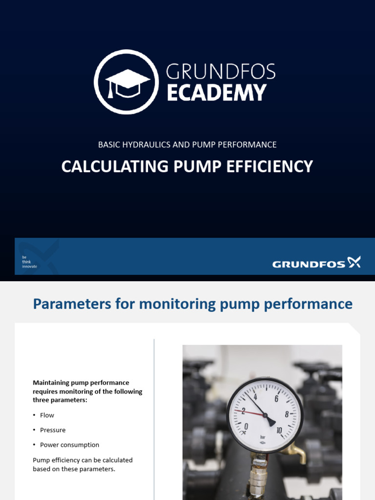 Master 13 Module 4 Calculating Pump Efficiency | PDF | Pump | Water