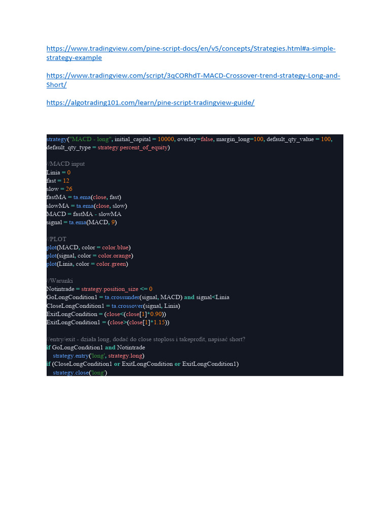 MACD Crossover Strategy Guide | PDF