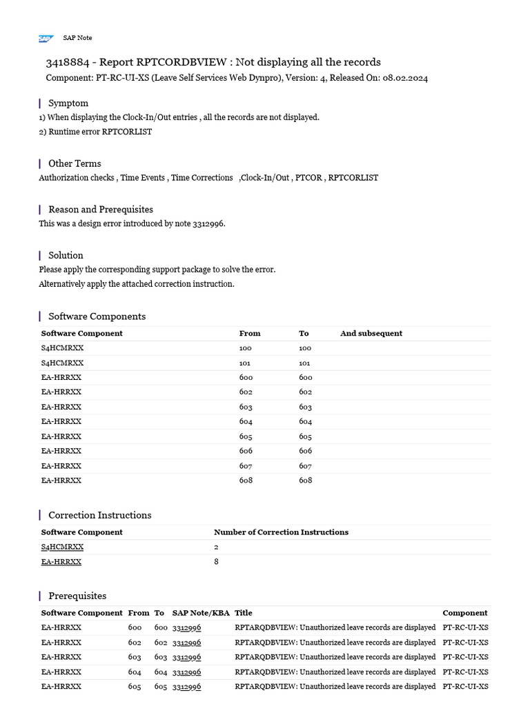 Report RPTCORDBVIEW Not Displaying All The Records | PDF | Software Development | Computing