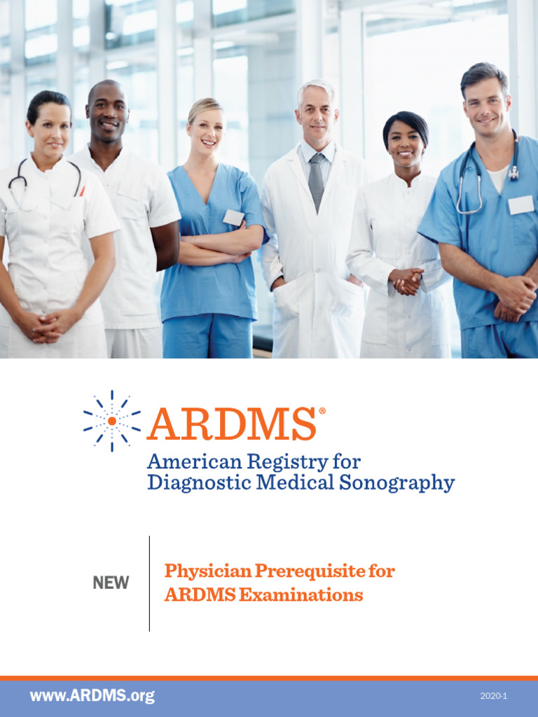 2020 ARDMS Physician Prerequisite One Sheeter | PDF | Health Care ...