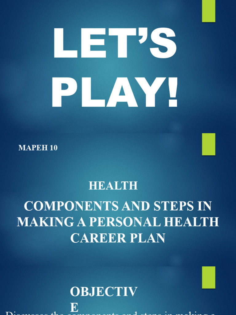 HEALTH 10 (Health Career Plan) Power Point | Download Free PDF ...