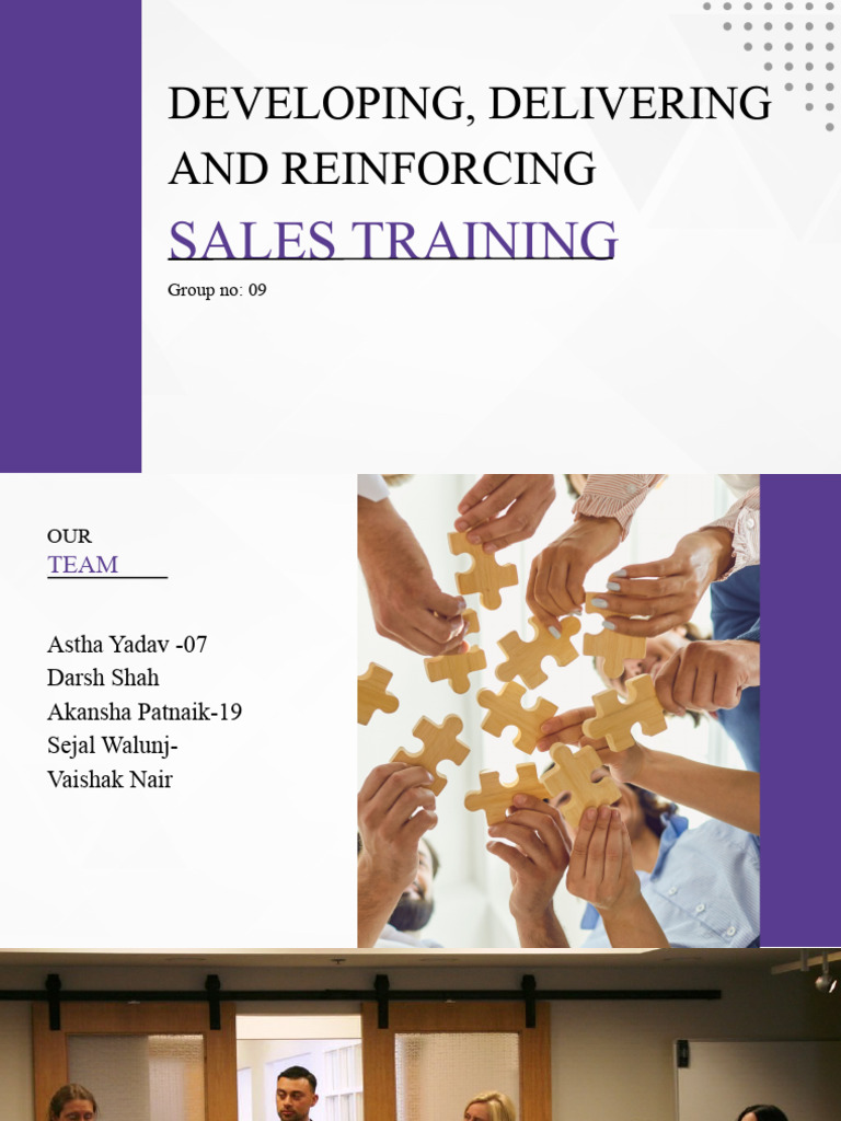 Developing Delivering and Reinforcing Sales Training | PDF | Business ...