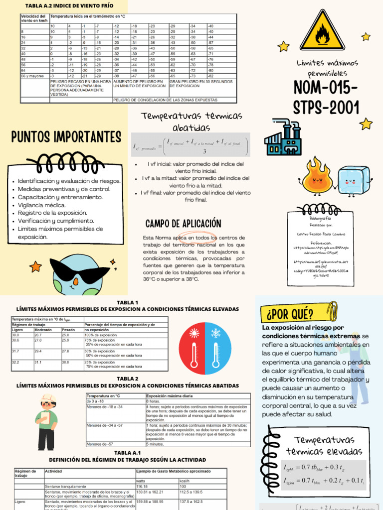 Nom 015 STPS 2001 | PDF | Temperatura | Herida
