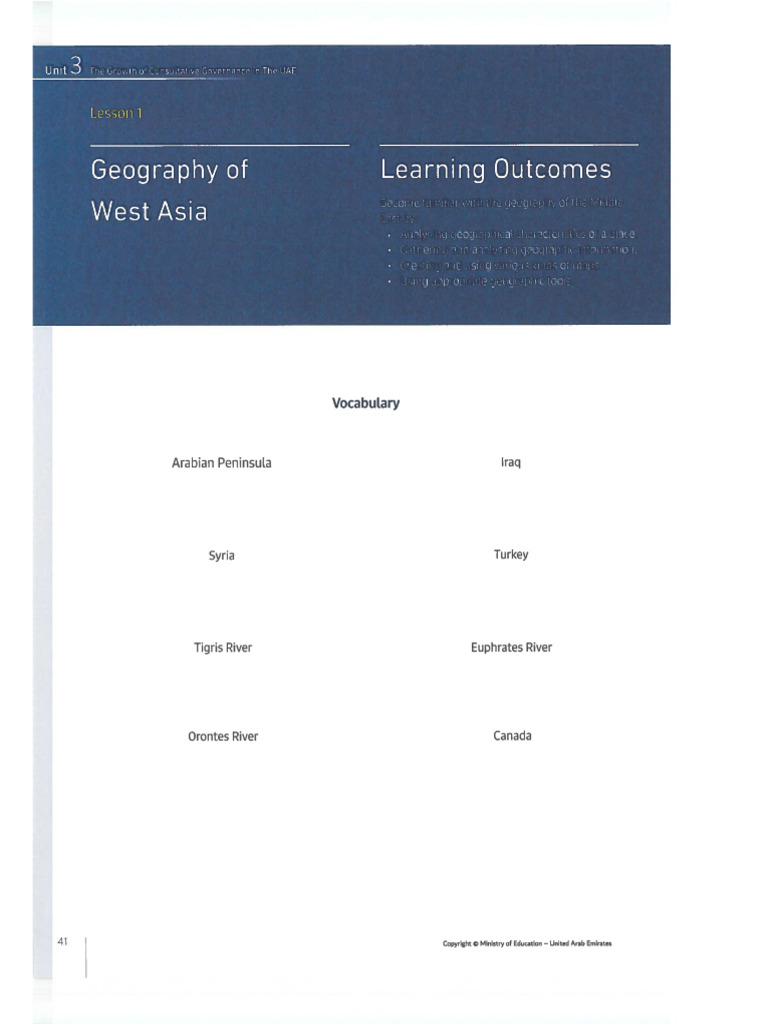 Geography of West Asia | PDF