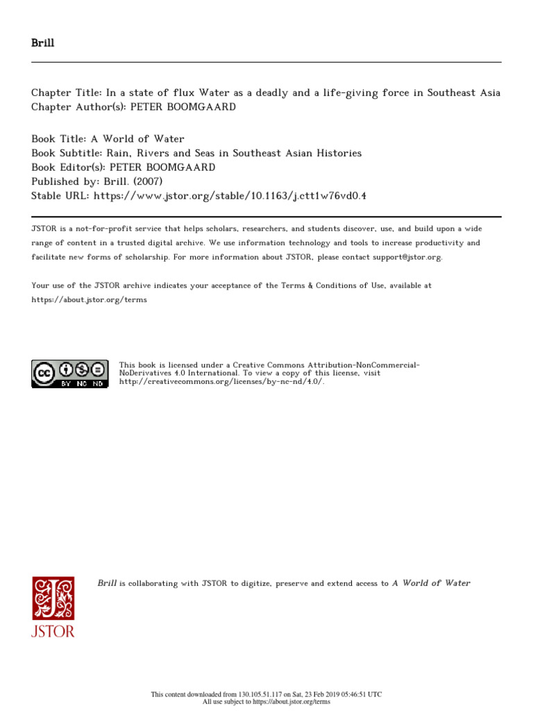 WATER - in A State of Flux Water As A Deadly and A Life-Giving Force in ...