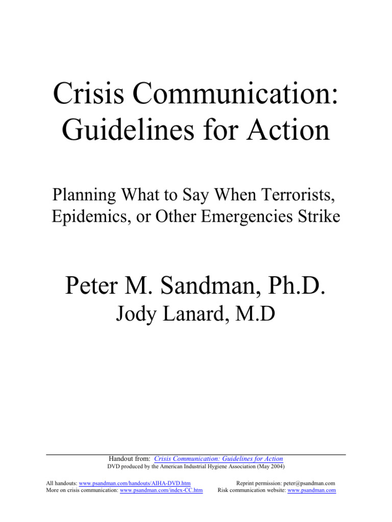 AIHA Book | Download Free PDF | Risk | Communication