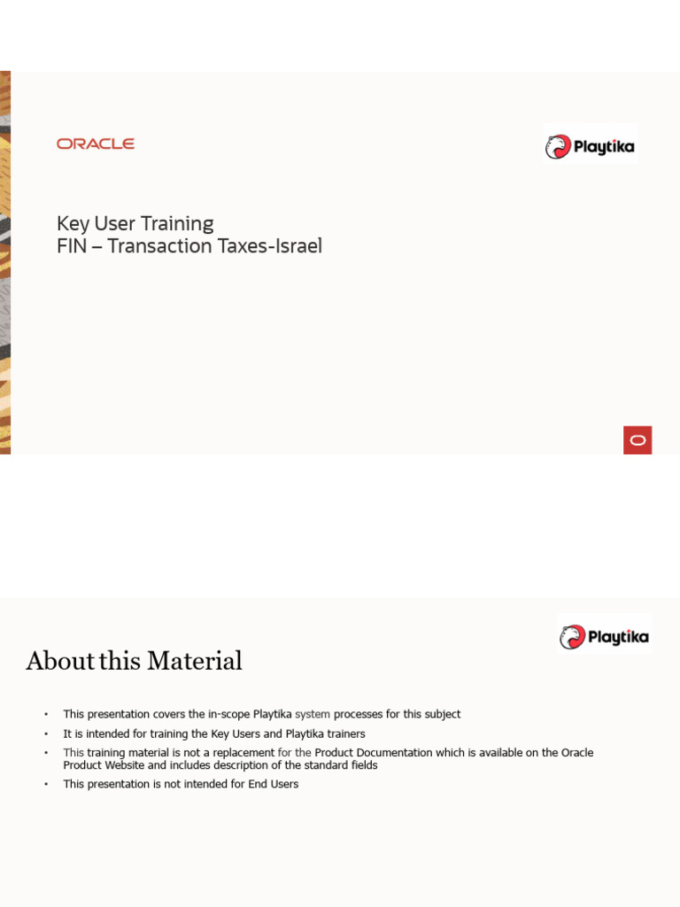 Tax Israel Train The Trainer | PDF | Accounts Payable | Invoice