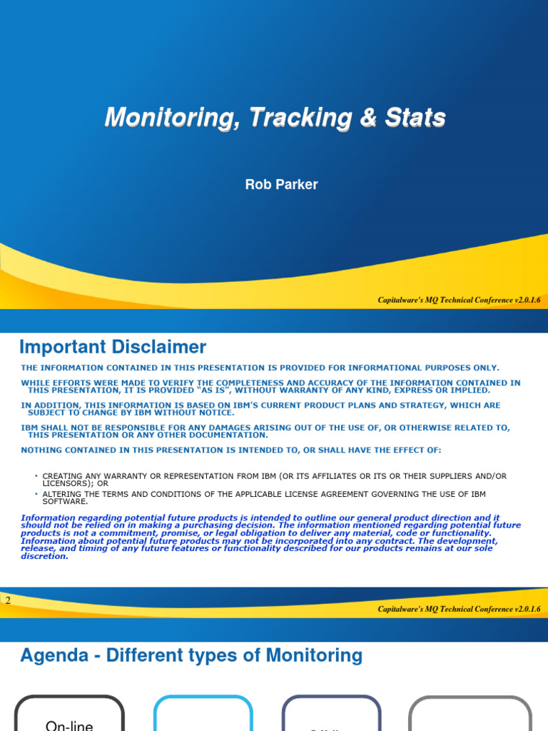 Monitoring and Tracking MQ and Applications | PDF | Parameter (Computer ...
