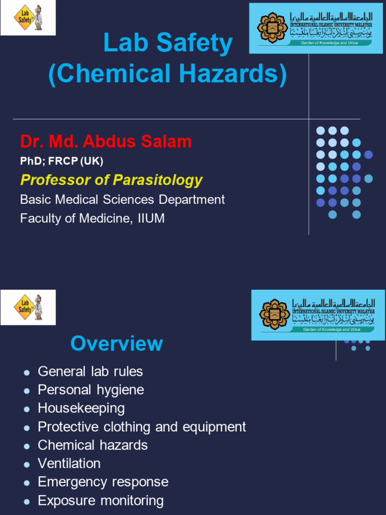 Lab Safety Chemical Hazards | PDF | Personal Protective Equipment | Laboratories