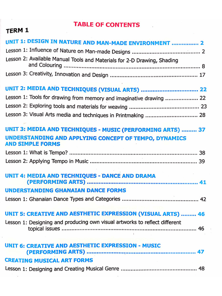 Creative Arts BS8 Textbook | PDF