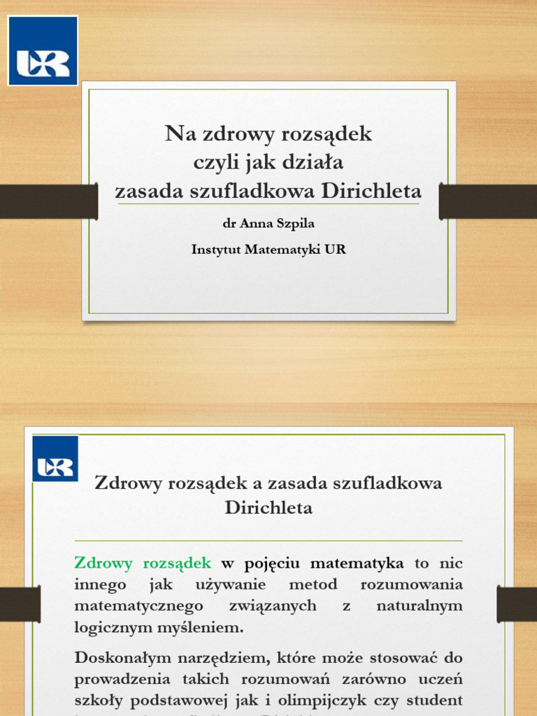 Zasada Dirichleta | PDF