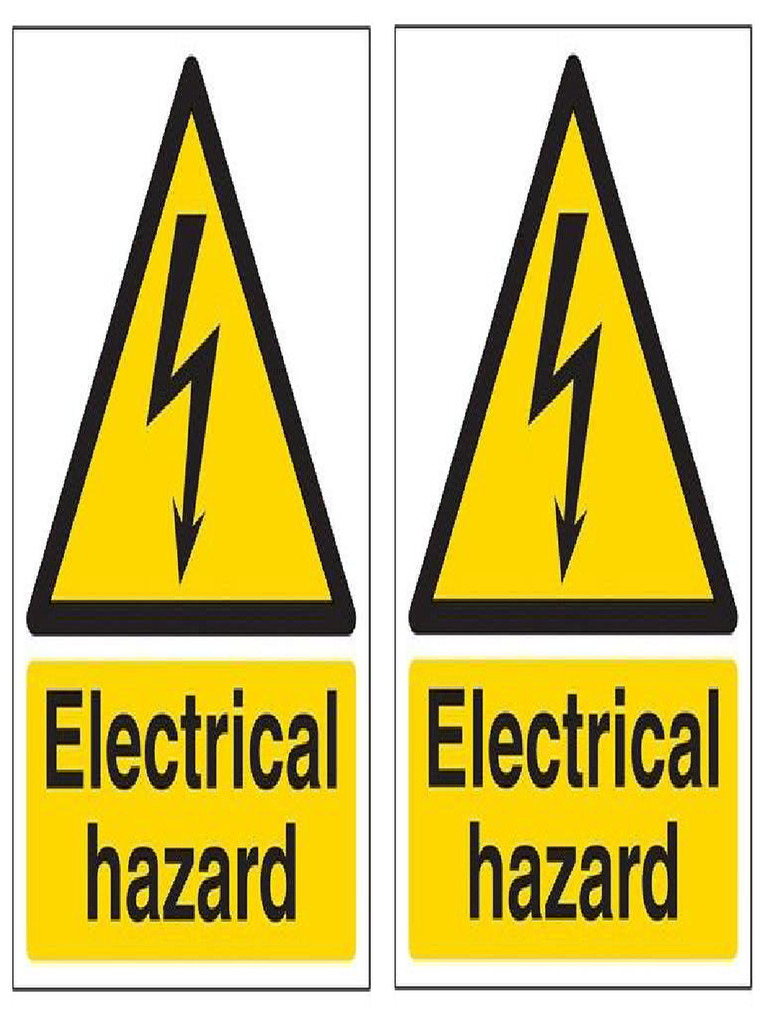 Electrical Hazard Signage | PDF