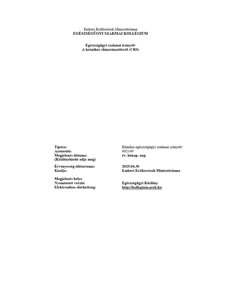 Kronikus Rhinosinusitis | PDF