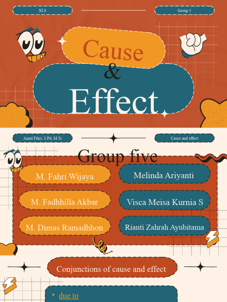 Cause and Effect Group Five - 20240205 - 122230 - 0000 | PDF | Sentence (Linguistics) | Subject ...