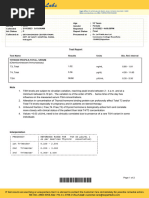 Dr Lal PathLabs Sample Report Format | PDF | Pathology | Doctor Of Medicine