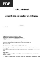 Matematica - Proiect - Didactic - Clasa 1 | PDF