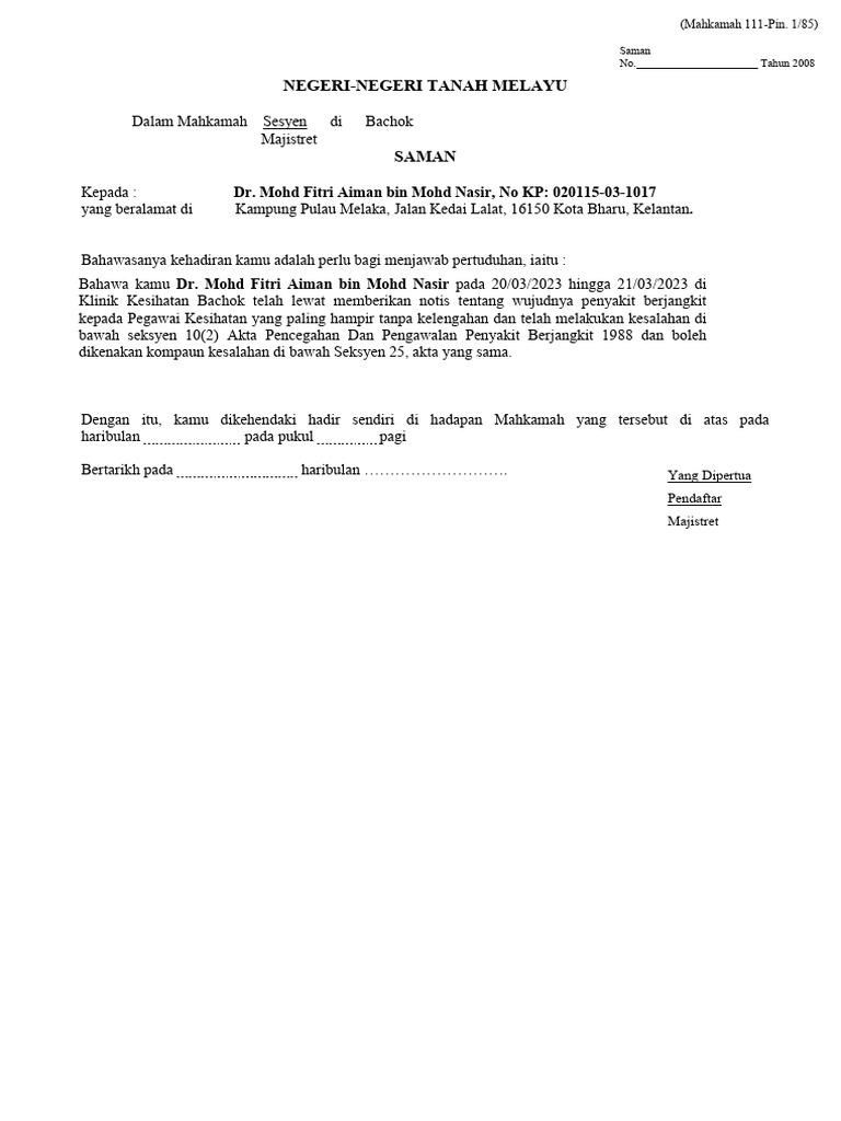 KETERANGAN RINGKAS New | PDF