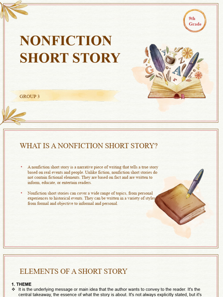 21ST Literature Nonfiction Short Story Group 3 | PDF | Narration
