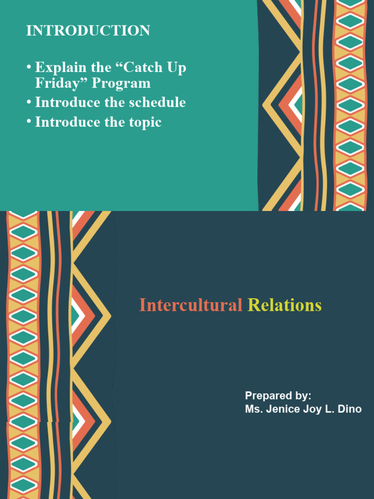 Intercultural Relations Pdf Cross Cultural Communication