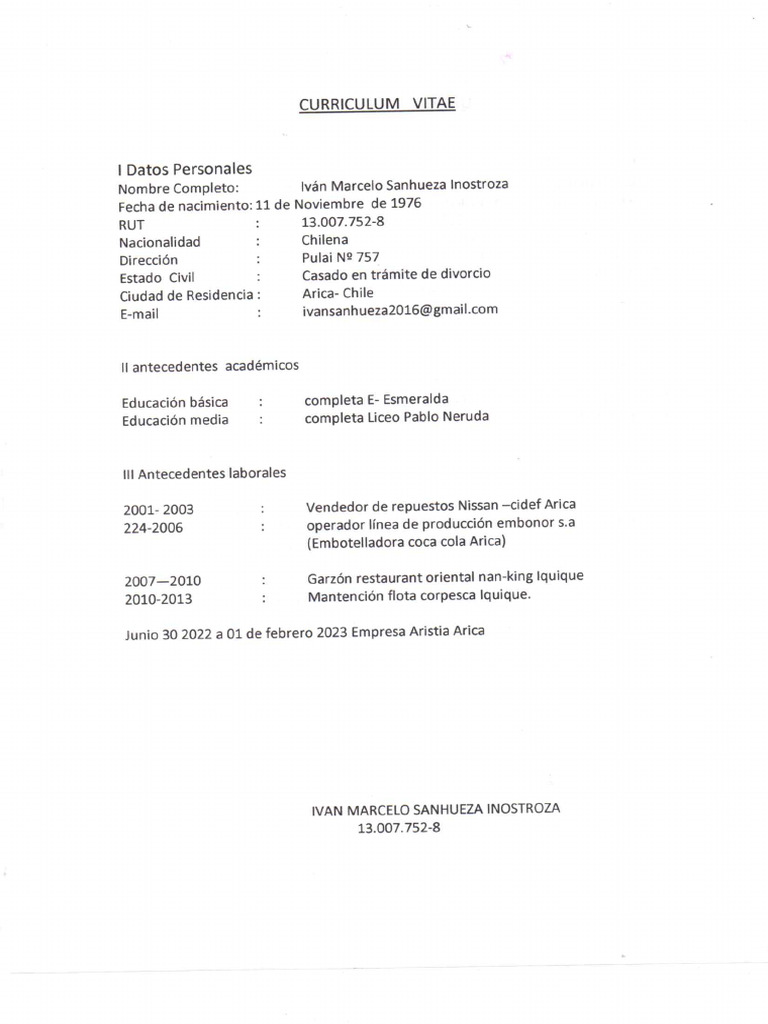 Curriculum Ivan 2023 | PDF