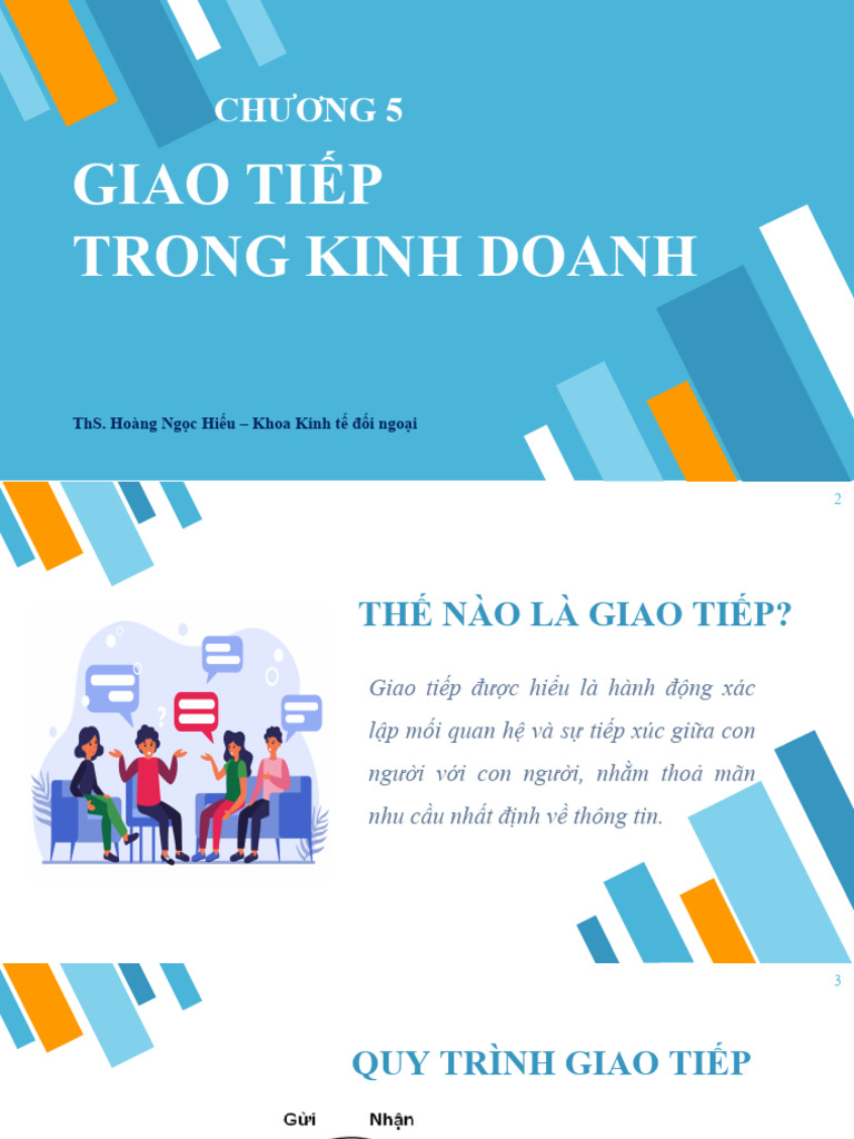 CHƯƠNG 5 - GIAO TIẾP TRONG KINH DOANH | PDF