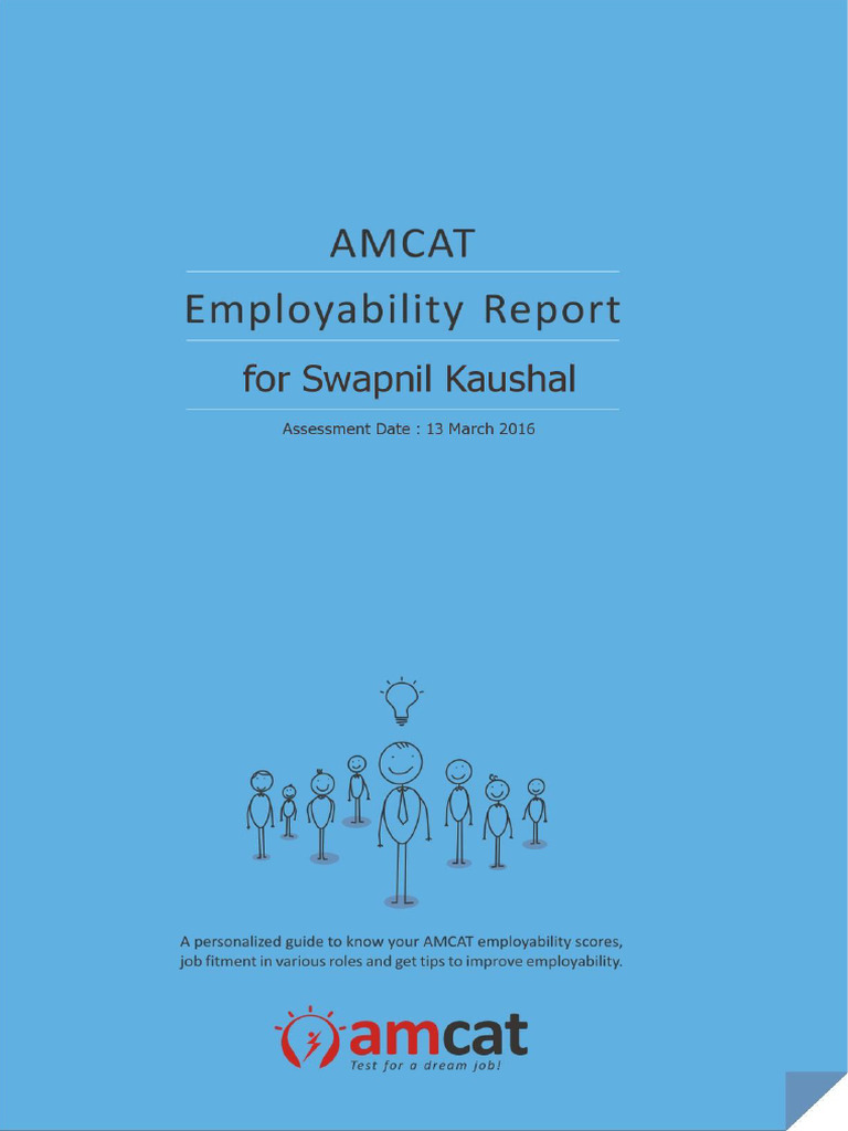 Report AMCAT | PDF | Standard Score | Extraversion And Introversion