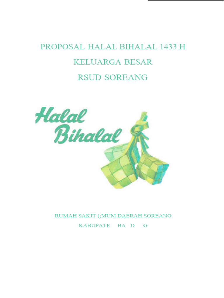 Proposal Halal Bihalal 2022 | PDF