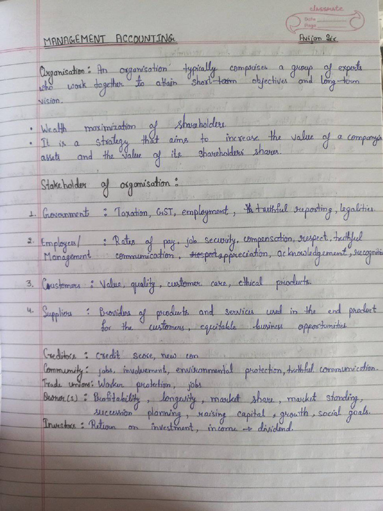 Management Accounting Mid Sem | PDF