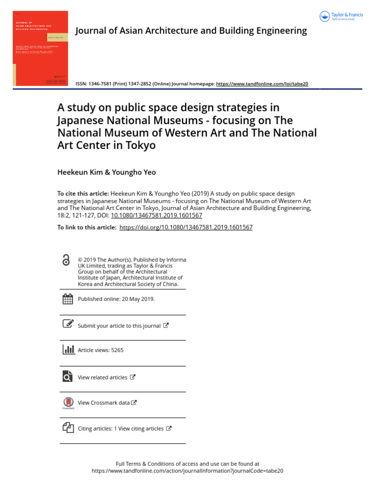 Public Space Design in Japanese Museums | PDF