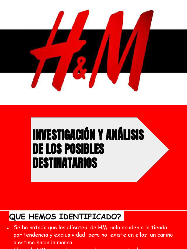 Caso HM - Campaña Marketing Social | Descargar gratis PDF | H&M | Moda