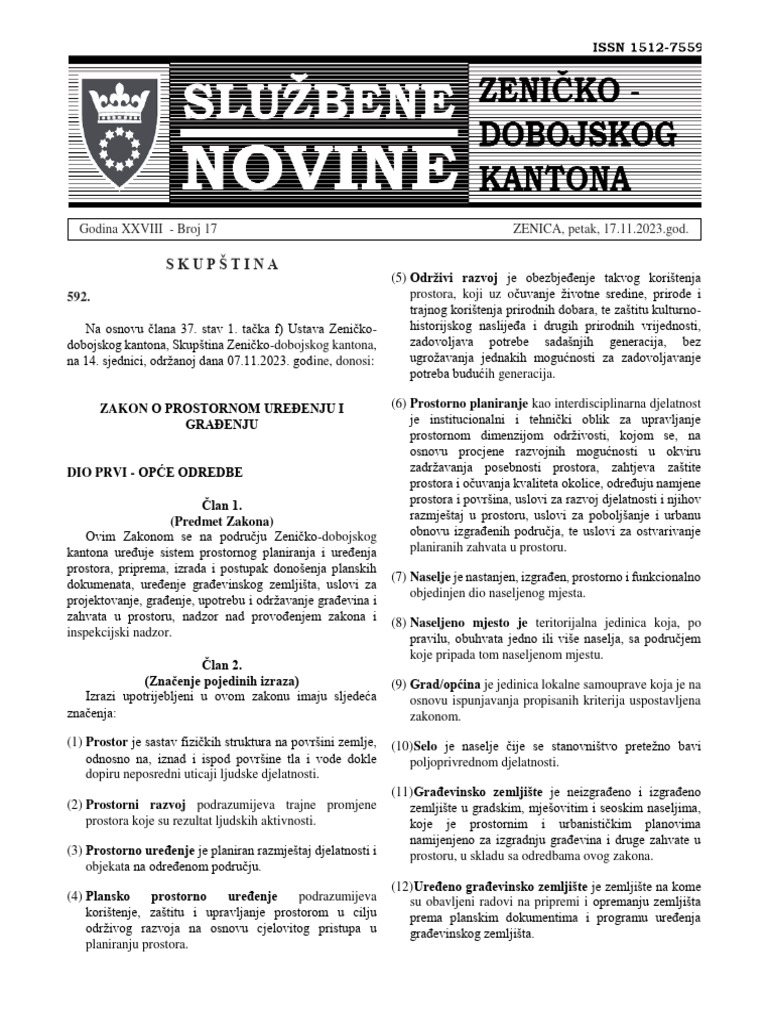 Prostorni Plan | PDF