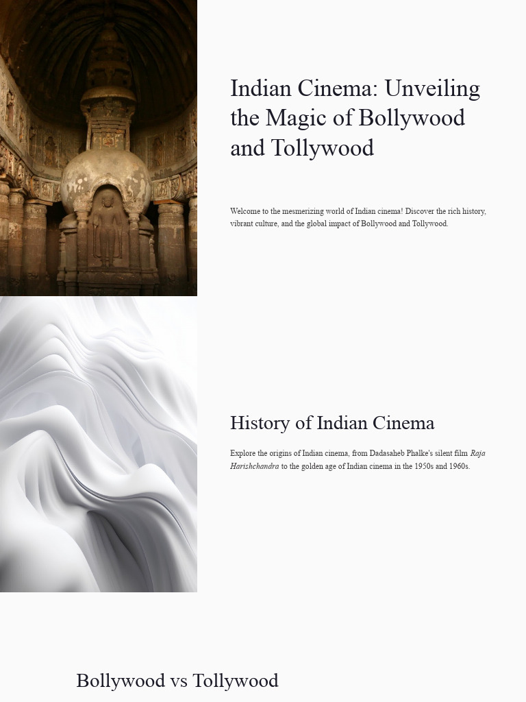 Indian Cinema: Bollywood & Tollywood Insights | PDF | Cinema Of India