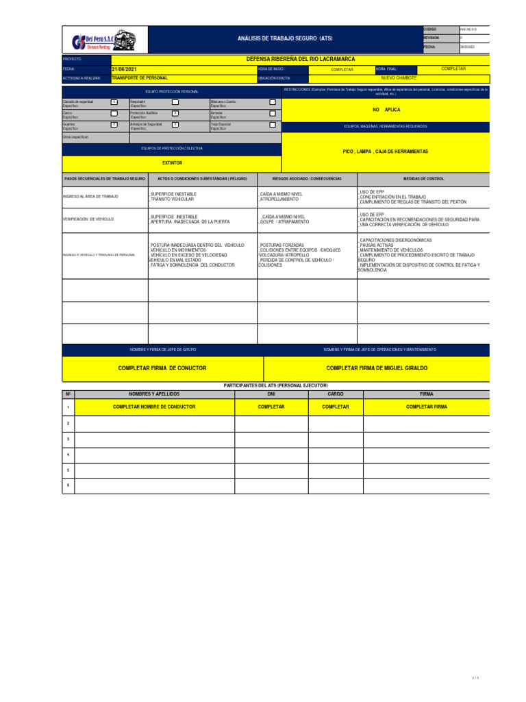 Modelo de Relleno de ATS | PDF