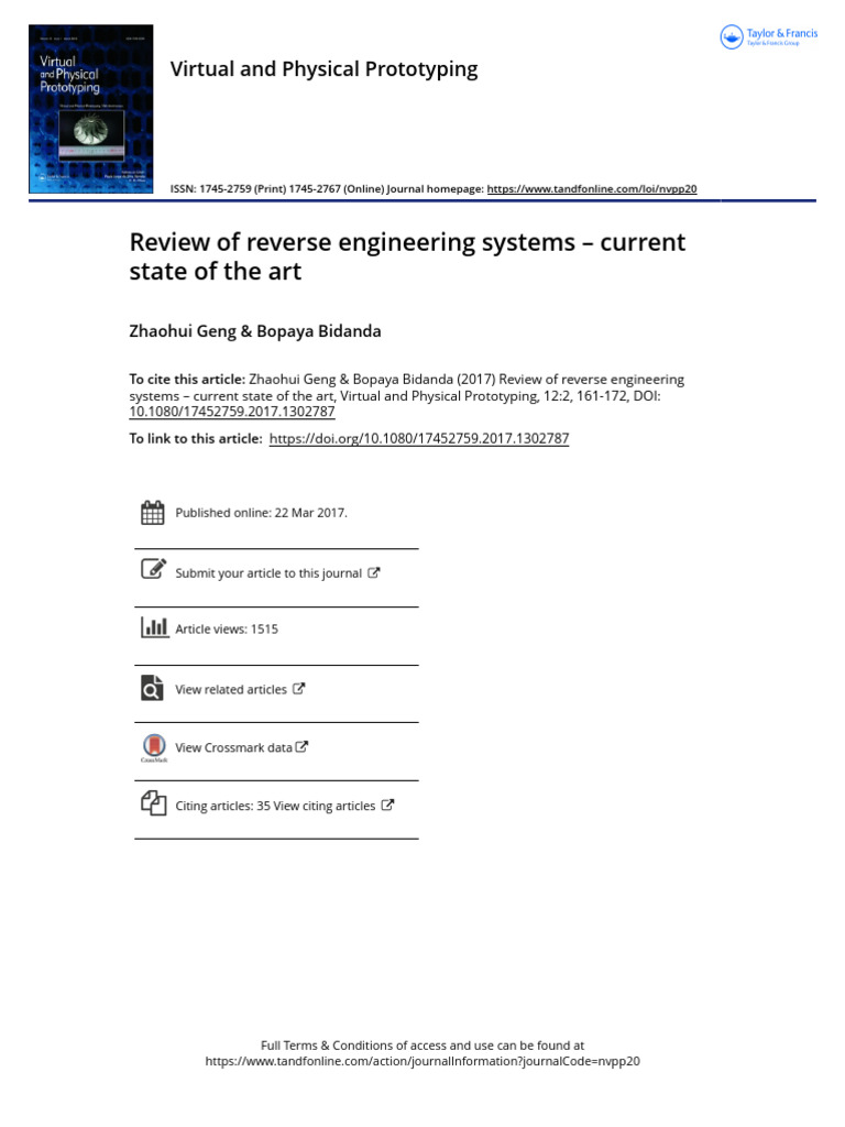 4 - Review of Reverse Engineering Systems Current State of The Art | PDF | Spline (Mathematics)