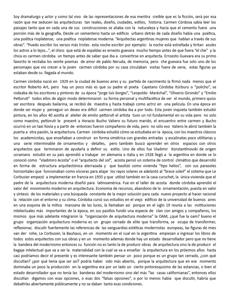 Arquitectas. Maestras Del Espacio. Carmen Cordova | PDF | Che Guevara