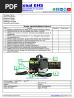 Portable Grinder-Pre Inspection Checklist | PDF | Personal Protective ...