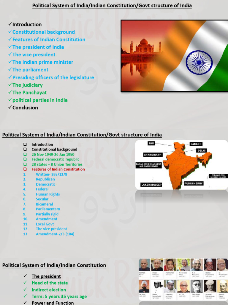 Political System of India | PDF | Soviet Union | World Politics