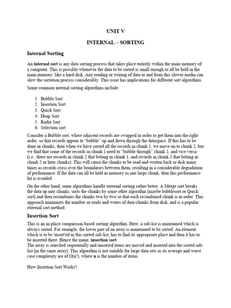 Data Structure Unit V Pdf Algorithms And Data Structures Computer Programming 4310