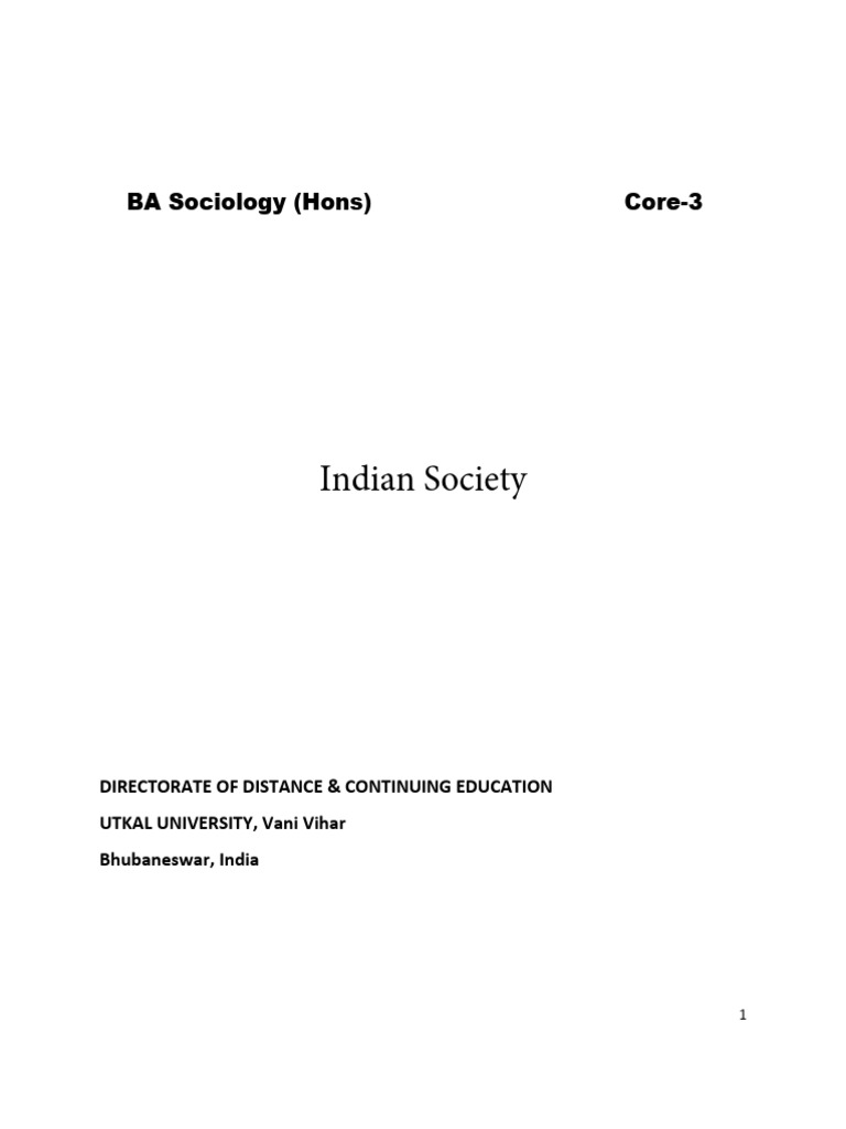 Core 3 | PDF | Caste | Sociology